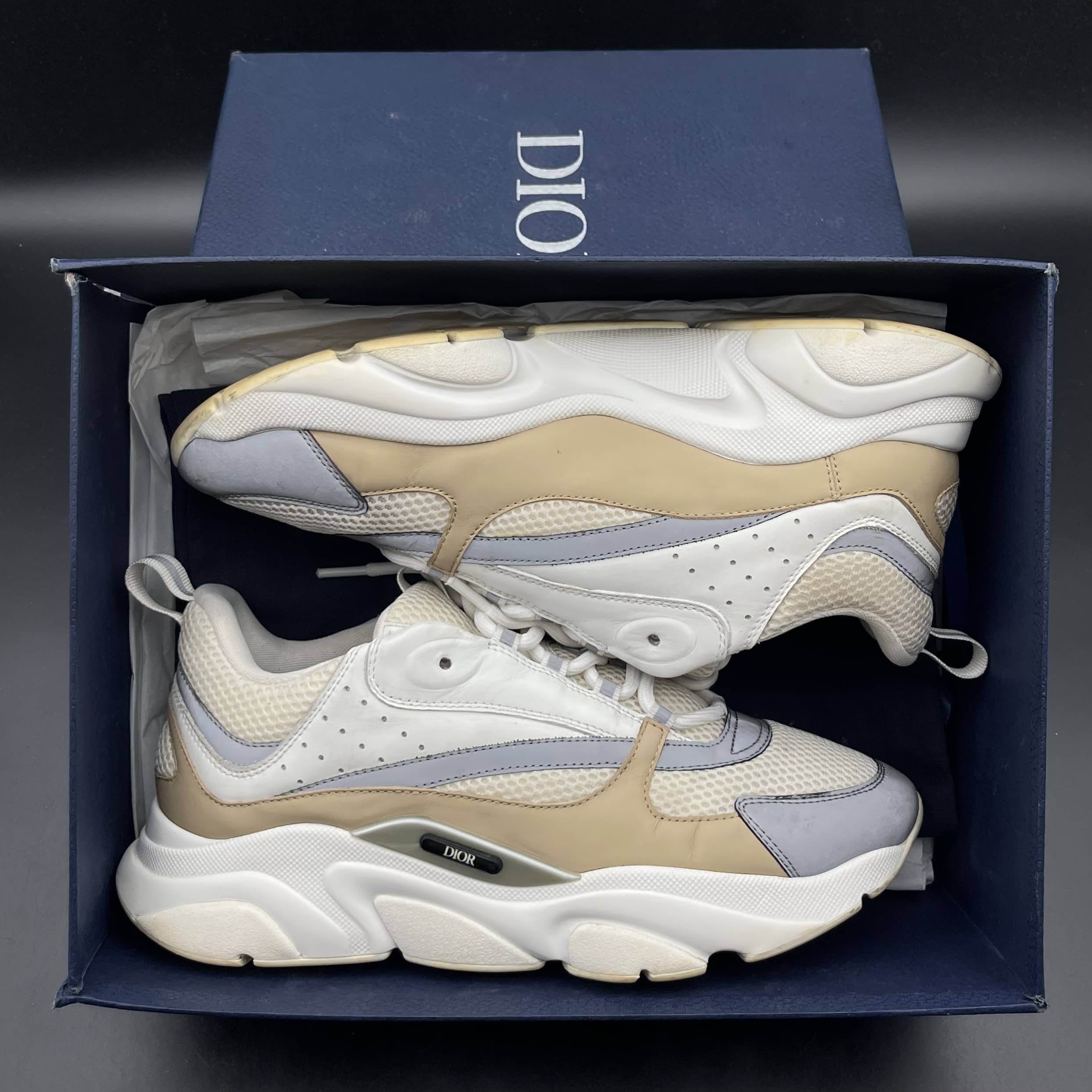 Dior - B22 - Beige / Blanc - Pointure : 44