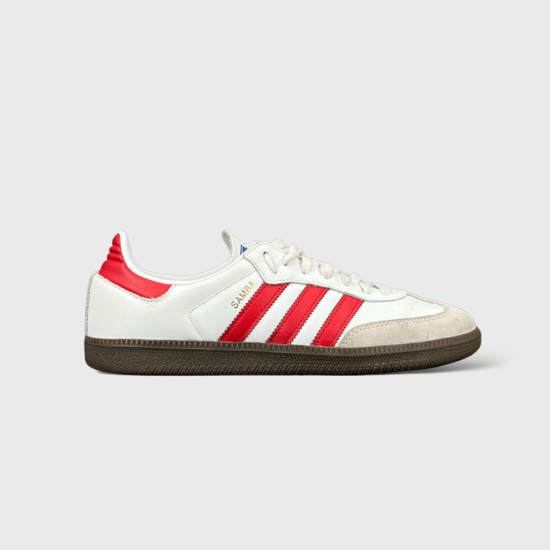 Adidas - Samba - Blanc / Rouge - Pointure : 42